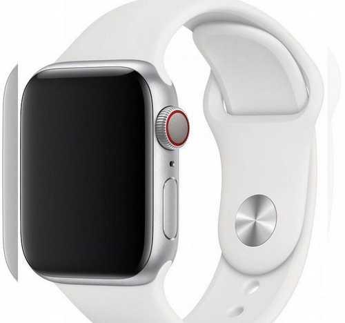 Ремешок силиконовый Apple Watch White (Белый) Sport Band 40mm (38mm; 41mm) MTP52AM/A