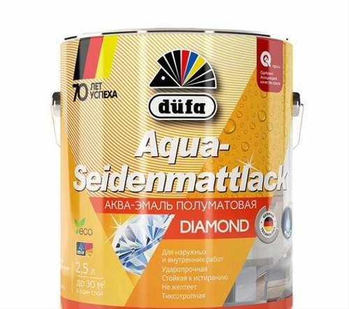 Эмаль Dufa Aqua-Seidenmattlack белая