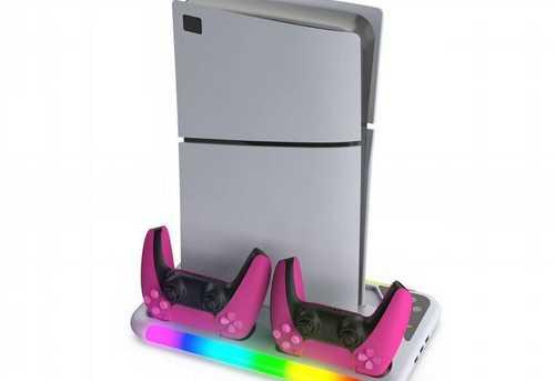 RGB подставка с охлаждением для PS5/PS5 Slim dobe