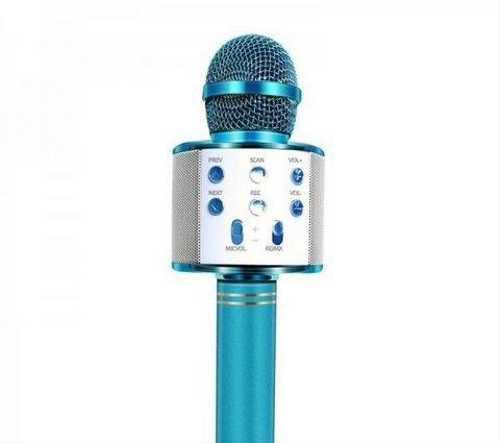 Микрофон караоке WS - 858 Синий