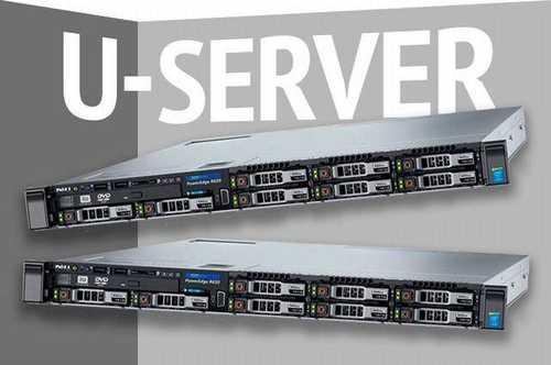 R630 8SFF 2x2620v3 32Gb H730p 2x750W, Сервер Dell