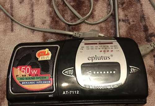 AM/FM.TV radio cassette recorder eplutus AT-7112