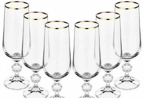Набор бокалов для шампанского Клаудия 6 штук