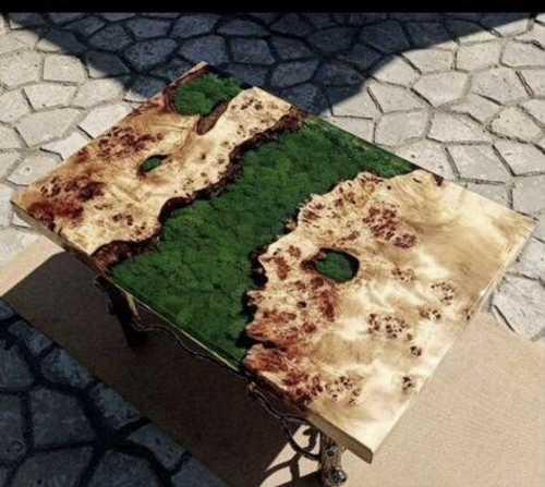 Журнальный стол из корня дуба