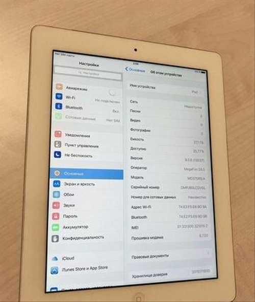 Apple iPad Retina md370 A1430 32Gb с симкой