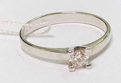 Золотое кольцо с бриллиантом 17,5 размер (32200)