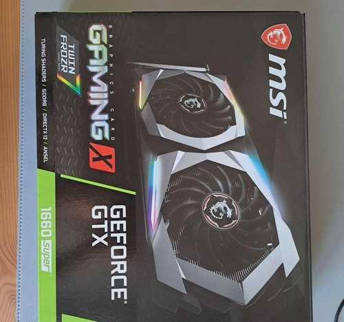 Msi geforece gtx 1660 super gaming x