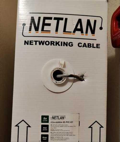 Кабель netlan U/UTP 4 пары, 305 м