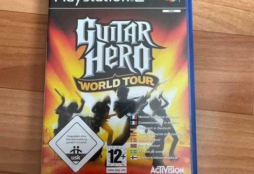 Диск Игра PS2 Guitar Hero R World Tour лицензияps2