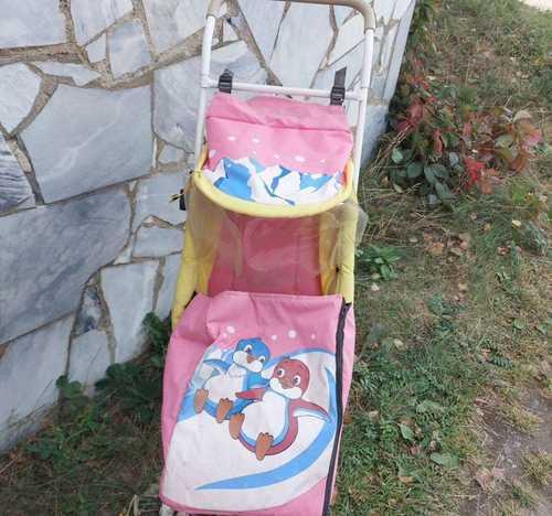 Детские санки коляска