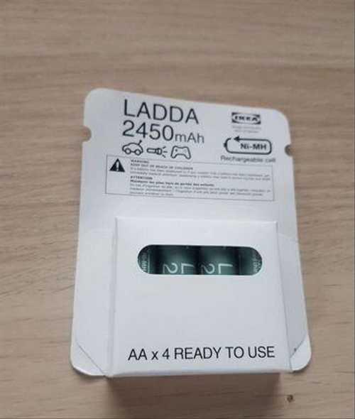 Ауумуляторные батарейки IKEA ladda 2450 икеа ладда