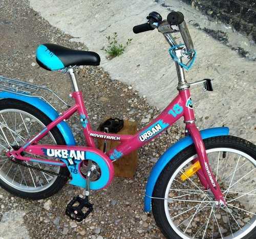 Велосипед детский 18 дюймов с доп колесами