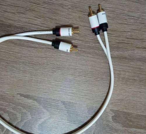 Межблочный кабель Real Cable 2RCA-0.5m