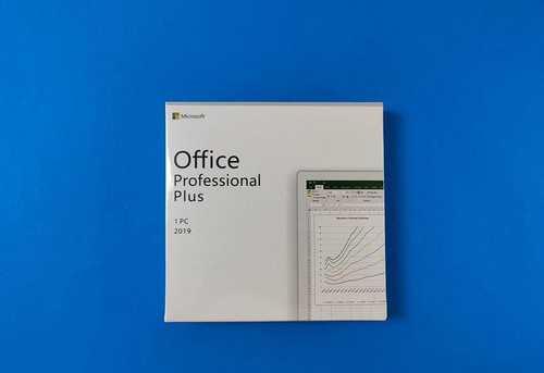 Office professional plus 2019 box DVD Лицензия