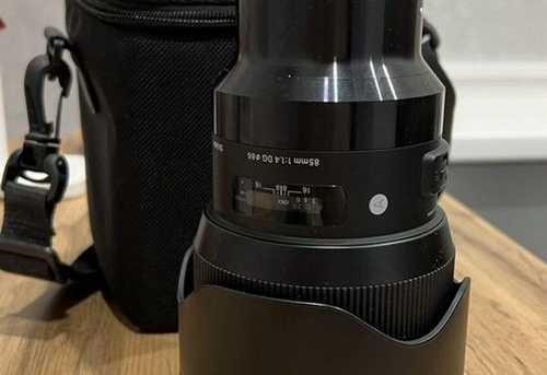 Sigma 85mm f/1.4 DG HSM Art Sony E + фильтр