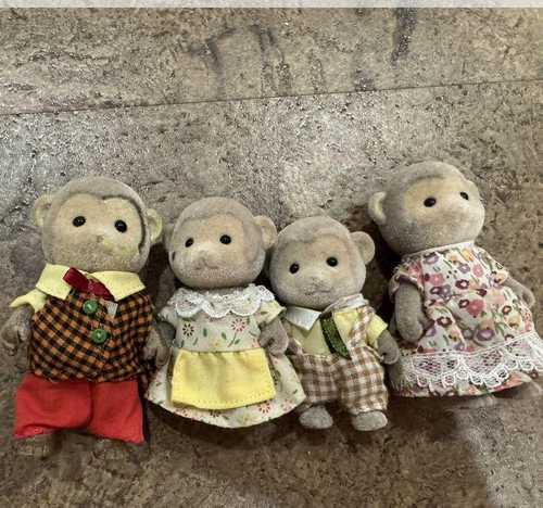 Sylvanian families семья обезьян