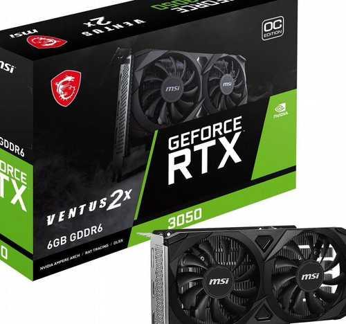 Новая MSI GeForce RTX 3050 Ventus E OC 6Gb