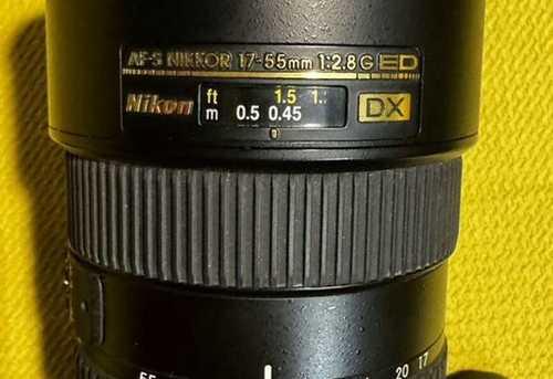 Объектив Nikon 17-55mm f/2.8G ED DX