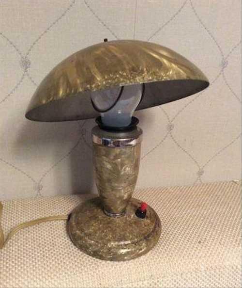 Лампа настольная винтаж Грибок СССР 1963г