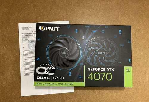 Видеокарта Palit GeForce RTX 4070 12 GB Dual OC