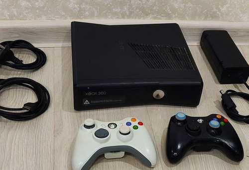 Прошитый FreeBoot Xbox 360S 320GB +2 джоя +100 игр