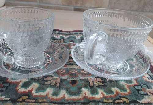 Ажурные чайные пары стекло