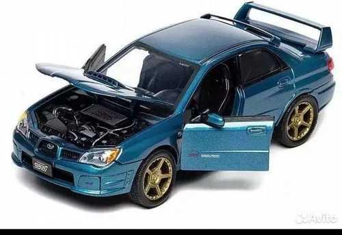 Subaru impreza wrx sti сборная модель 1:24