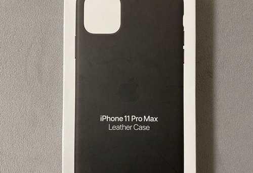 Оригинальный кожаный чехол iPhone 11 pro max