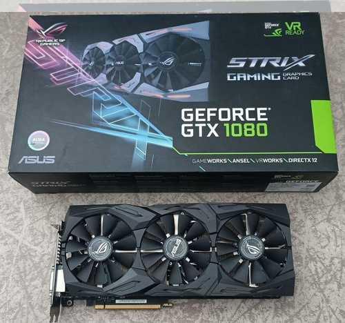 Asus GeForce GTX 1080 strix На пломбах