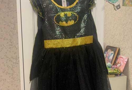 Платье Бэтмен 110 - 116 нарядное карнавальное