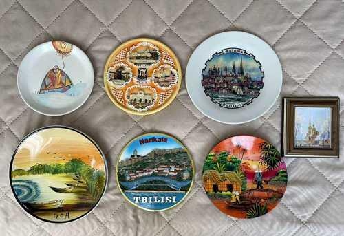 Сувенирные тарелки из разных стран