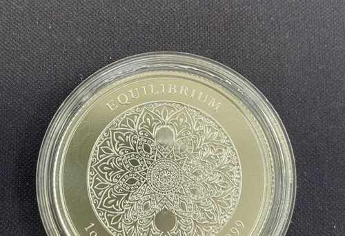 Серебряная монета Ниуэ "Равновесие Инь-Янь"