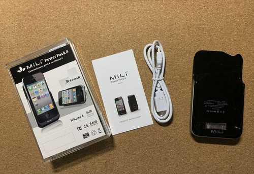 Внешний аккумулятор MiLi для iPhone 4