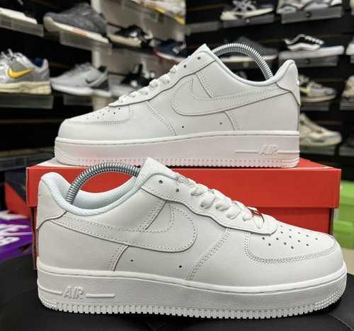 Кроссовки мужские nike air force 1 white белые