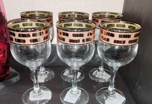 Новые бокалы и стаканы promsiz с гравировкой 6 шт