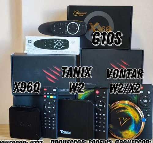 Смарт тв приставки tanix/x96q/mi box настроены и п