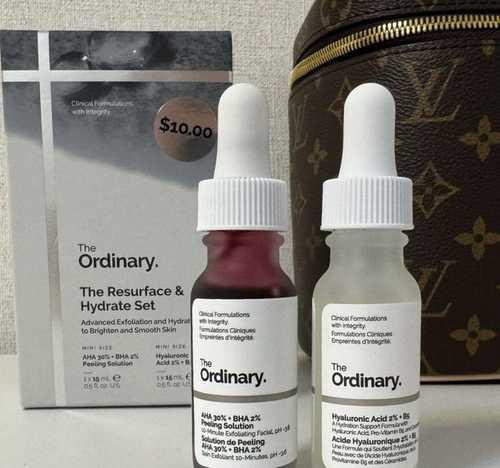 The ordinary набор красный пилинг, гиал-ая к-та