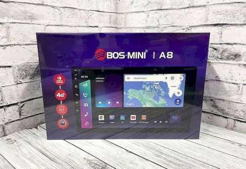 Андроид магнитола 2DIN 4+64 Gb BOS mini A8 4G+sim