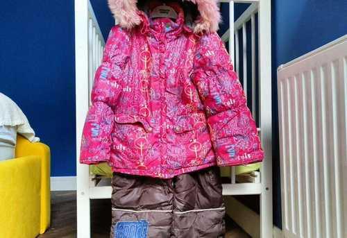 Зимняя куртка для девочки 110 oldos комплект штаны