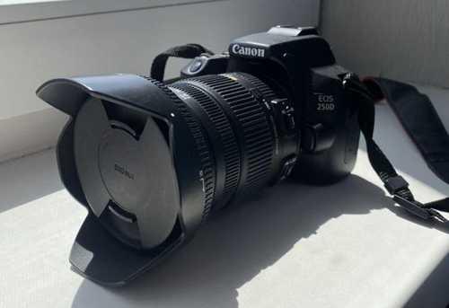 Фотоаппарат Canon EOS 250D + Sigma DC 17-50 mm