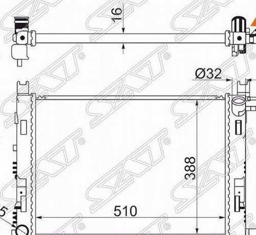 Радиатор dacia sandero