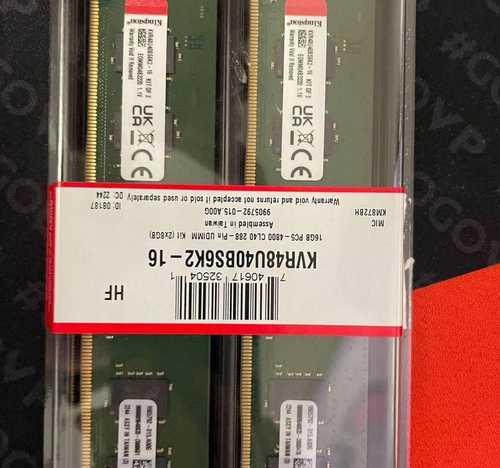 Оперативная память Kingston DDR5 KVR48U40BS6K2-16