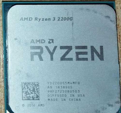 Процессор amd ryzen 3 2200g