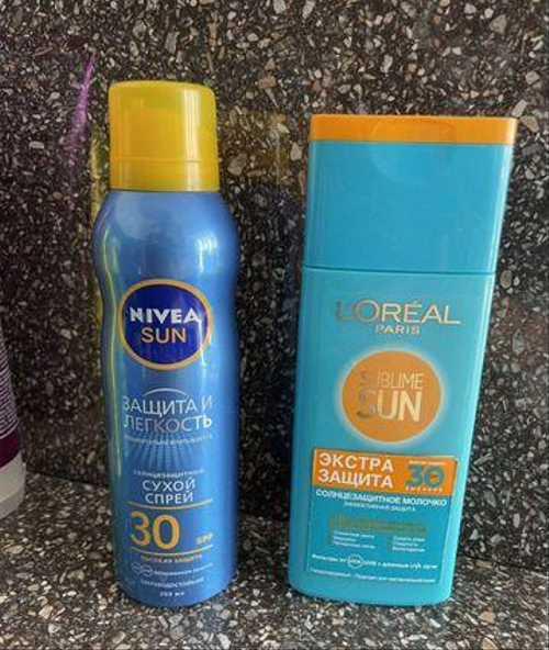 Солнцезащитное средство nivea loreal