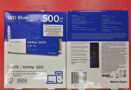 500 гб SSD M.2 накопитель WD Blue SN570