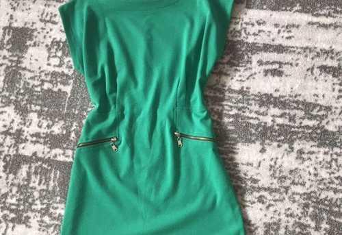 Платье зеленое 46 м