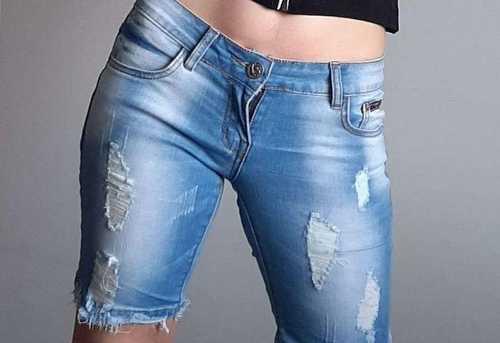 Женские джинсовые бриджи