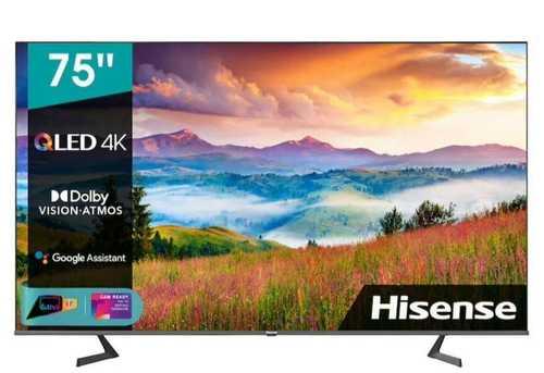 Новый огромный 75" qled-телевизор Hisense