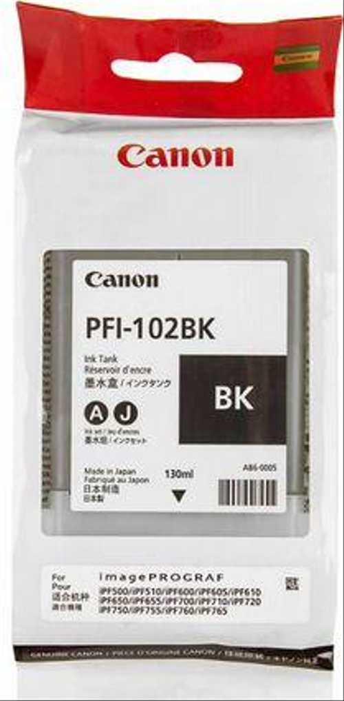 Картридж струйный Canon PFI-102BK 0895B001 черный
