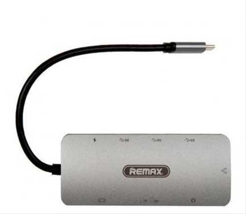 Переходник remax RU-U91 Type-C адаптер (hdmi+USB3